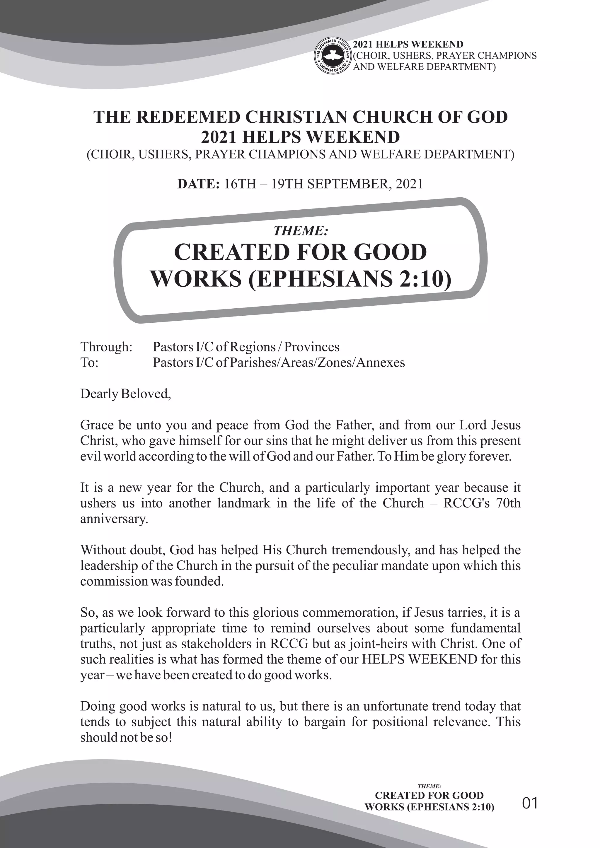 Help ministries weekend 2021 | PDF
