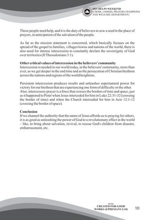 Help ministries weekend 2021 | PDF