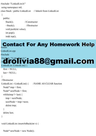 Help please, I have attached LinkedList.cpp and LinkedList.hPlease.pdf
