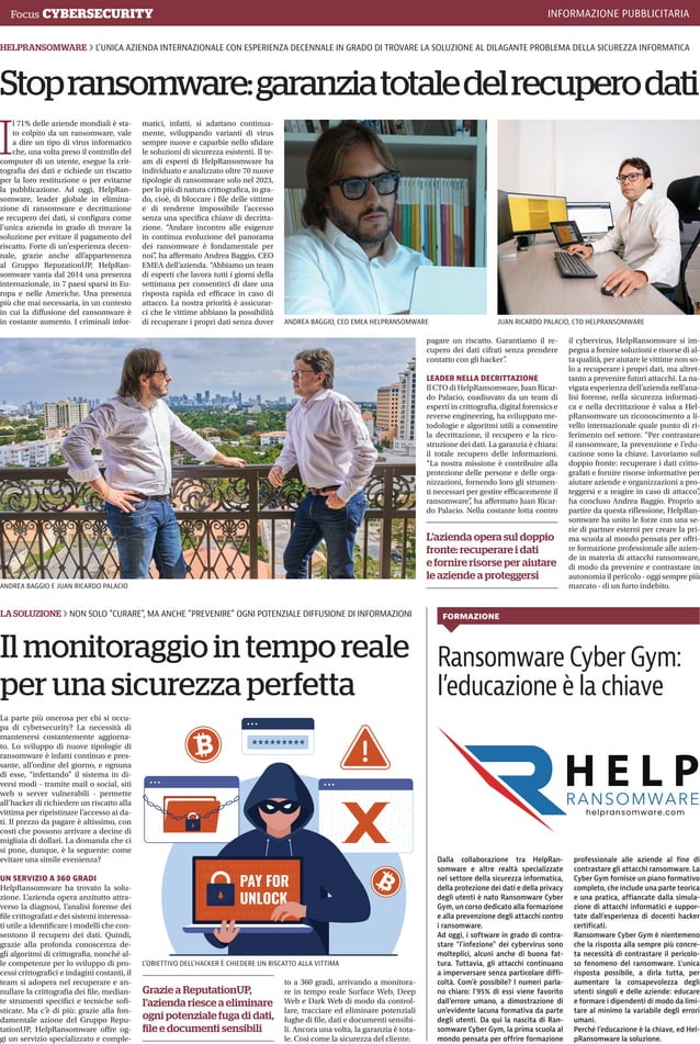 HelpRansomware per Il Sole 24 Ore - Focus Cybersecurity.pdf