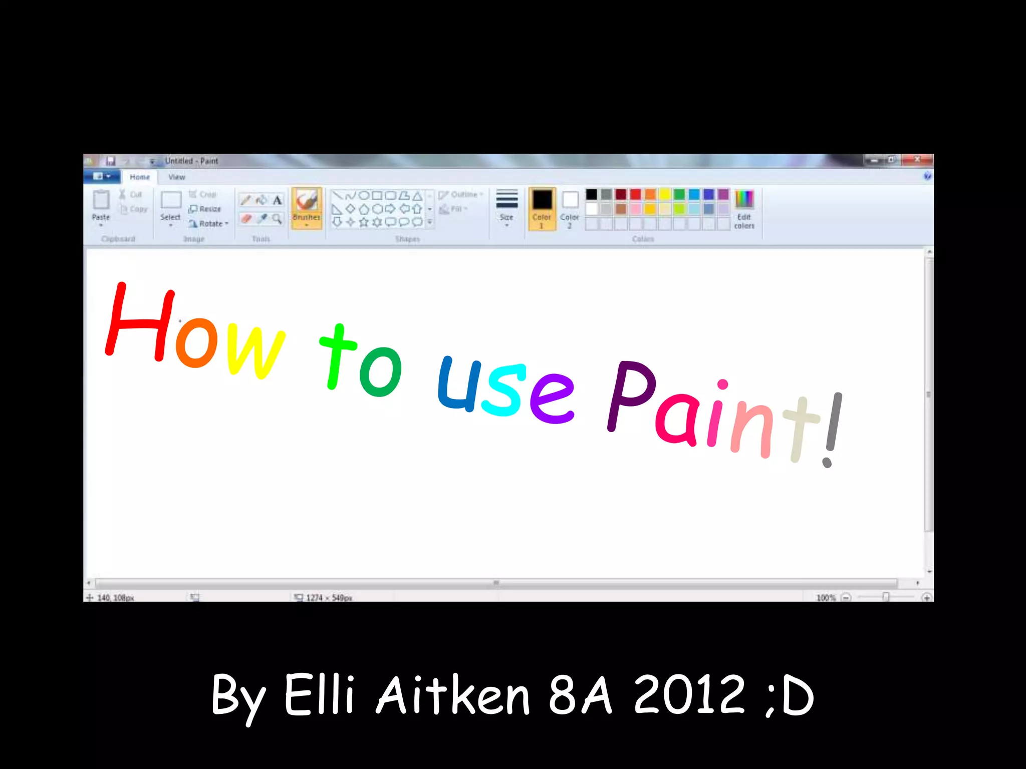 How to use Paint! | PPT