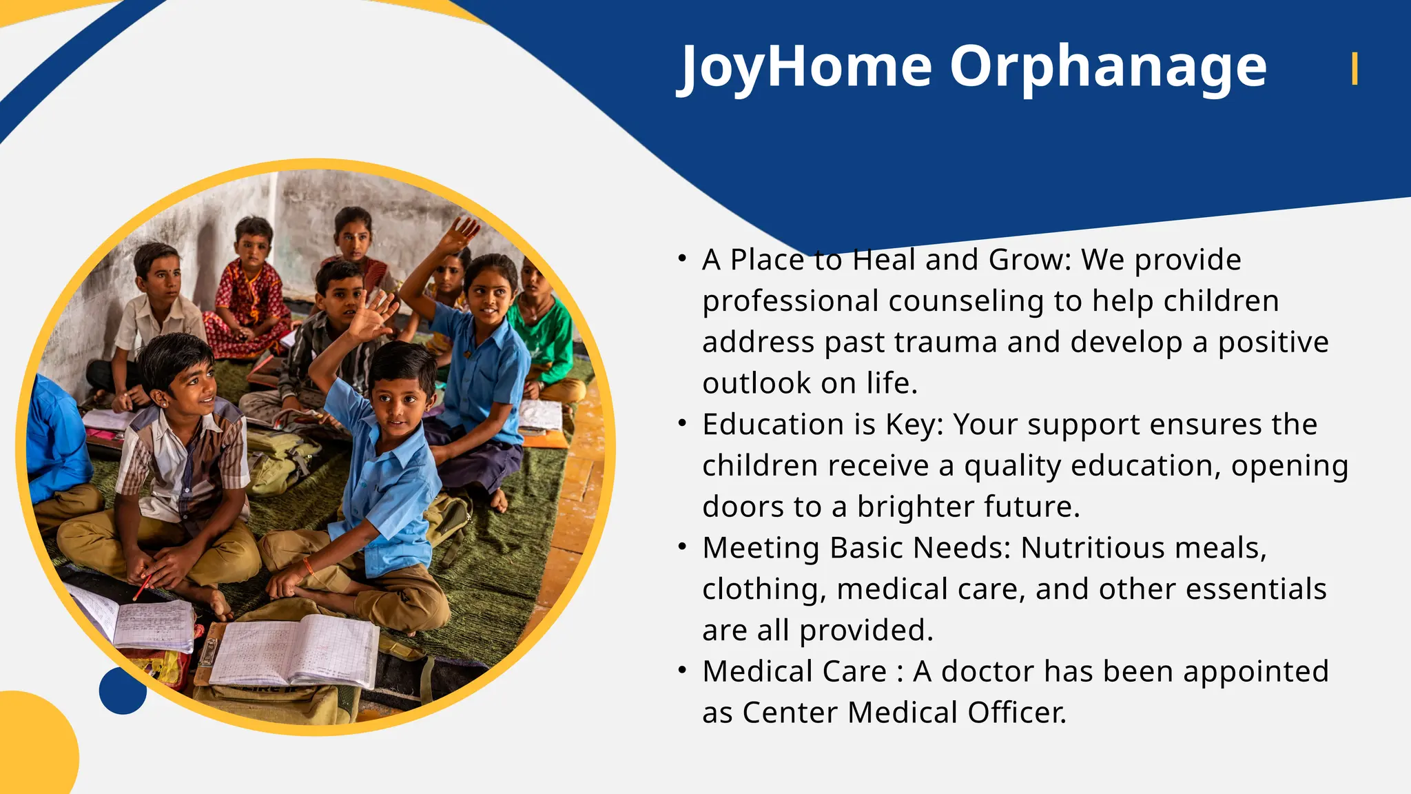 Help us make a difference in the lives of orphaned children! | PPTX