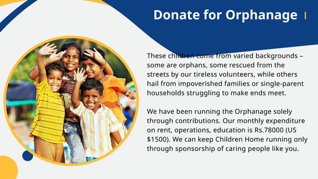 Help us make a difference in the lives of orphaned children! | PPTX