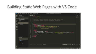 What is Visual Studio Code (VS Code).... | PPTX | Web Design and HTML ...