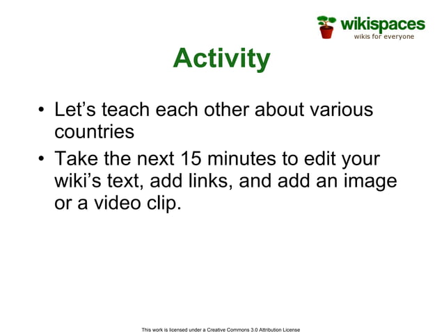 Wikispaces for Teachers | PPT | Internet for Beginners | Internet