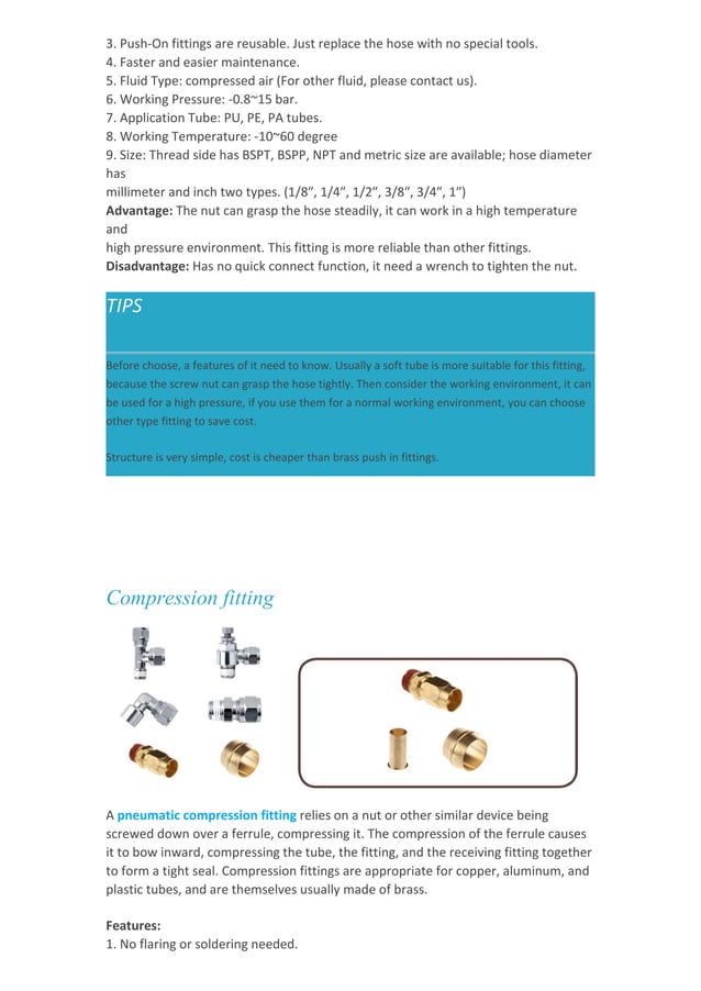 Help you choose pneumatic air fittings from china – untapped tips | PDF