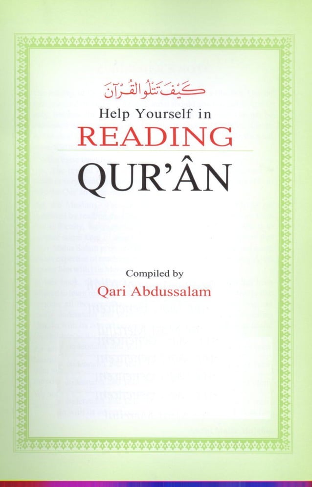 Help yourself in reading holy quran arabic english | PDF | Islam ...