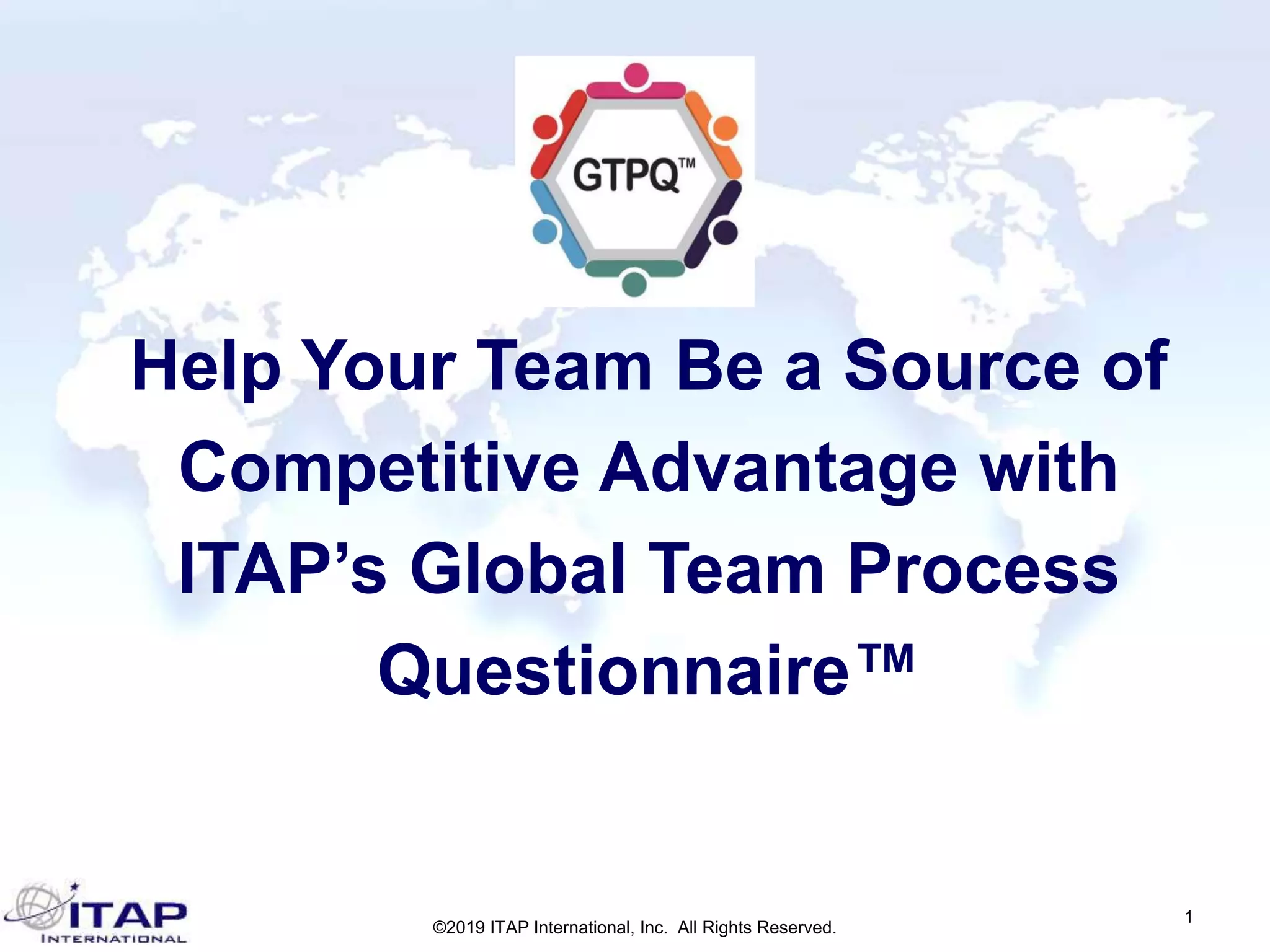 Help Your Team be a Source of Competitive Advantage with ITAP's Global ...