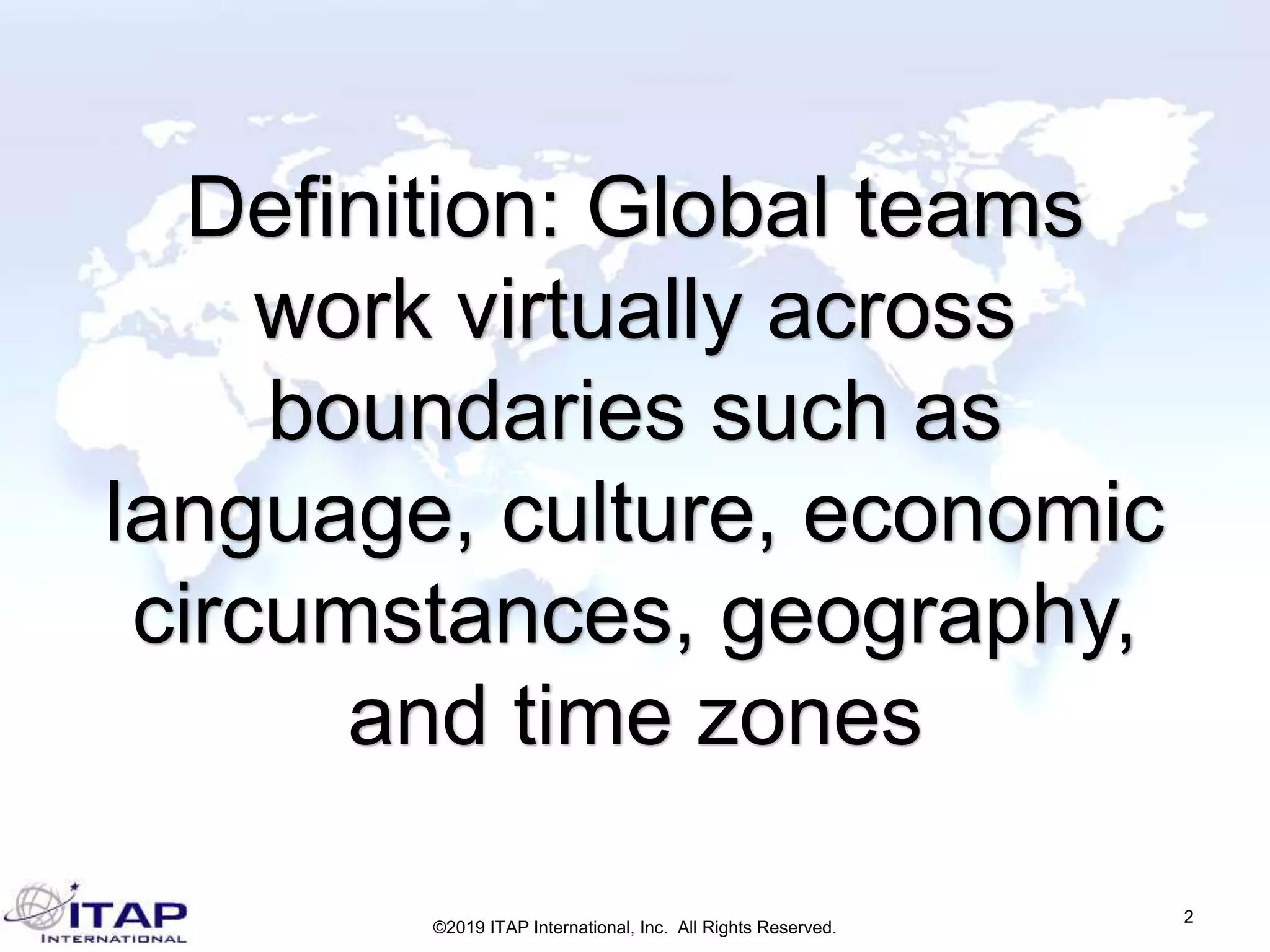 Help Your Team be a Source of Competitive Advantage with ITAP's Global ...