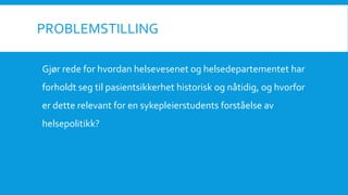 Helsepolitikk | PDF