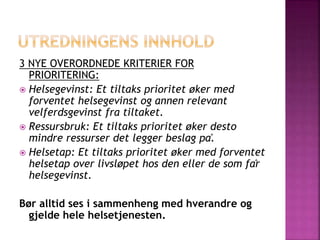 Helsepolitikk presenatsjon | PPT
