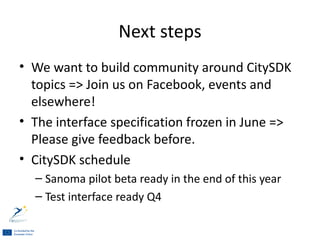 Helsingin kaupungin kehittäjätapaaminen CitySDK | PPT