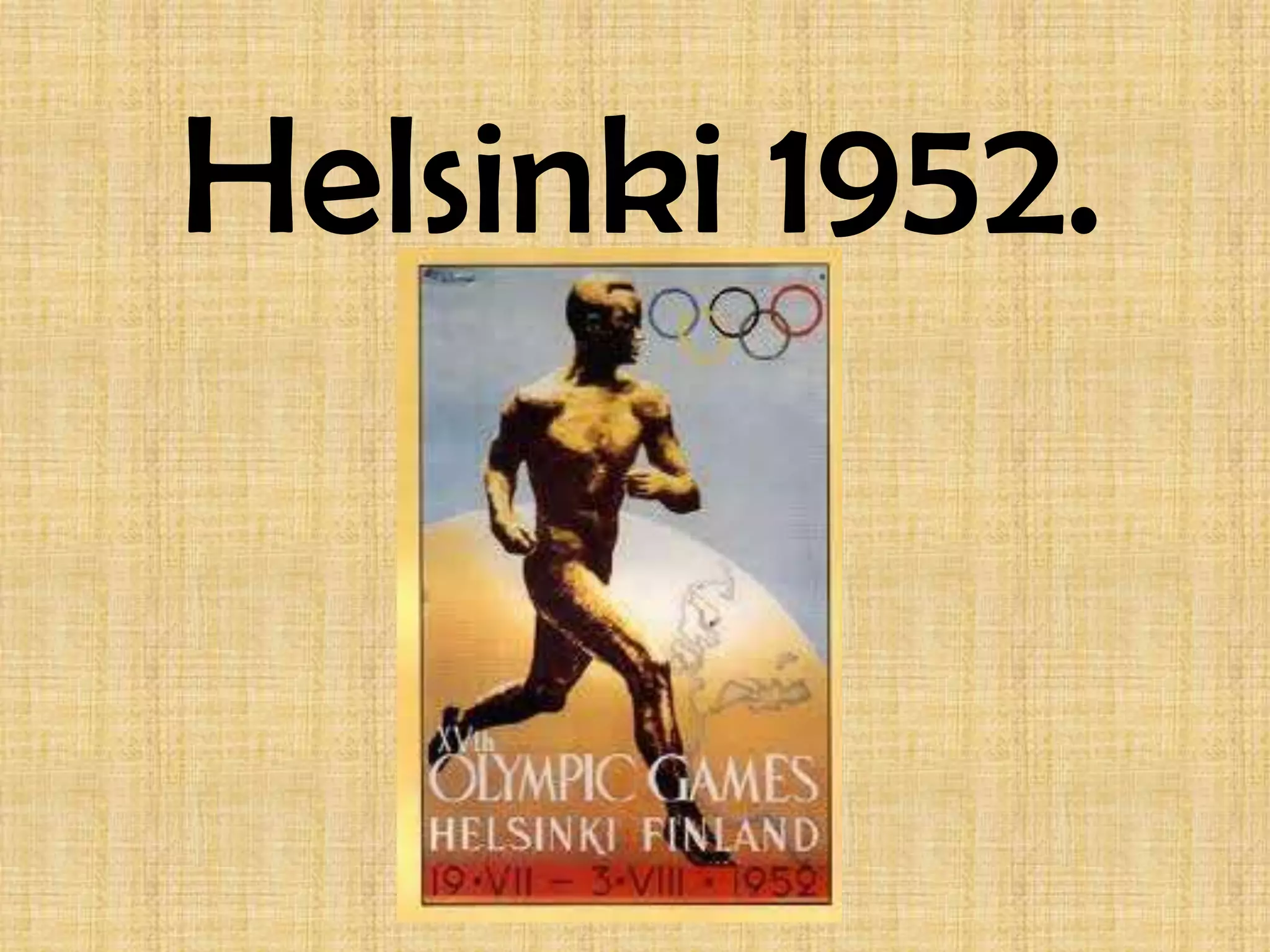 Helsinki 1952 | PPTX