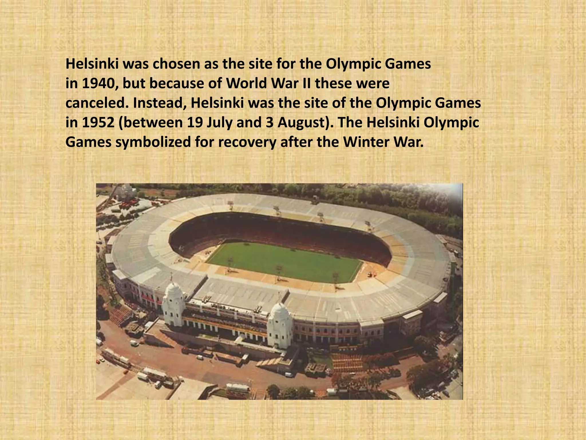 Helsinki 1952 | PPTX