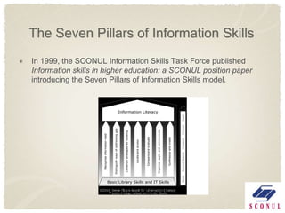 SCONUL Seven Pillars model | PPTX
