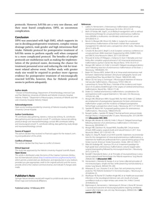 protocolo de helsinki para malformacion arteriovenosa | PDF