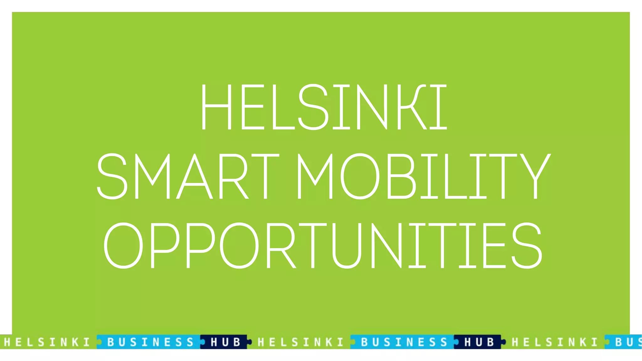 Smart mobility in the Helsinki region | PDF