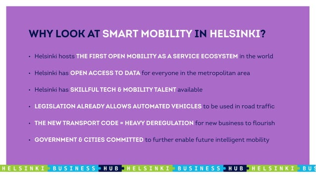 Smart mobility in the Helsinki region | PDF