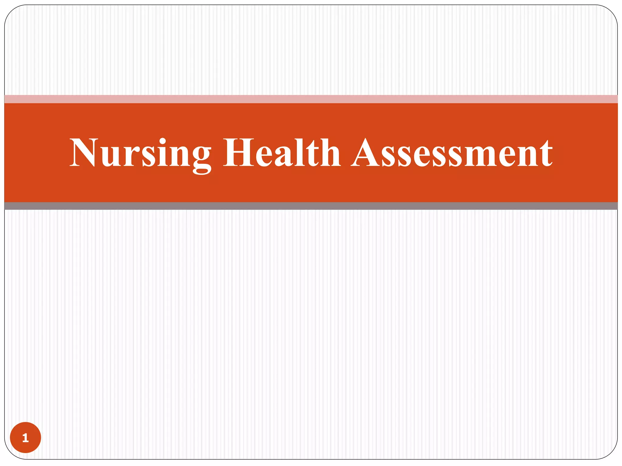 Helth Assessment 4th Lectureppt Free Download