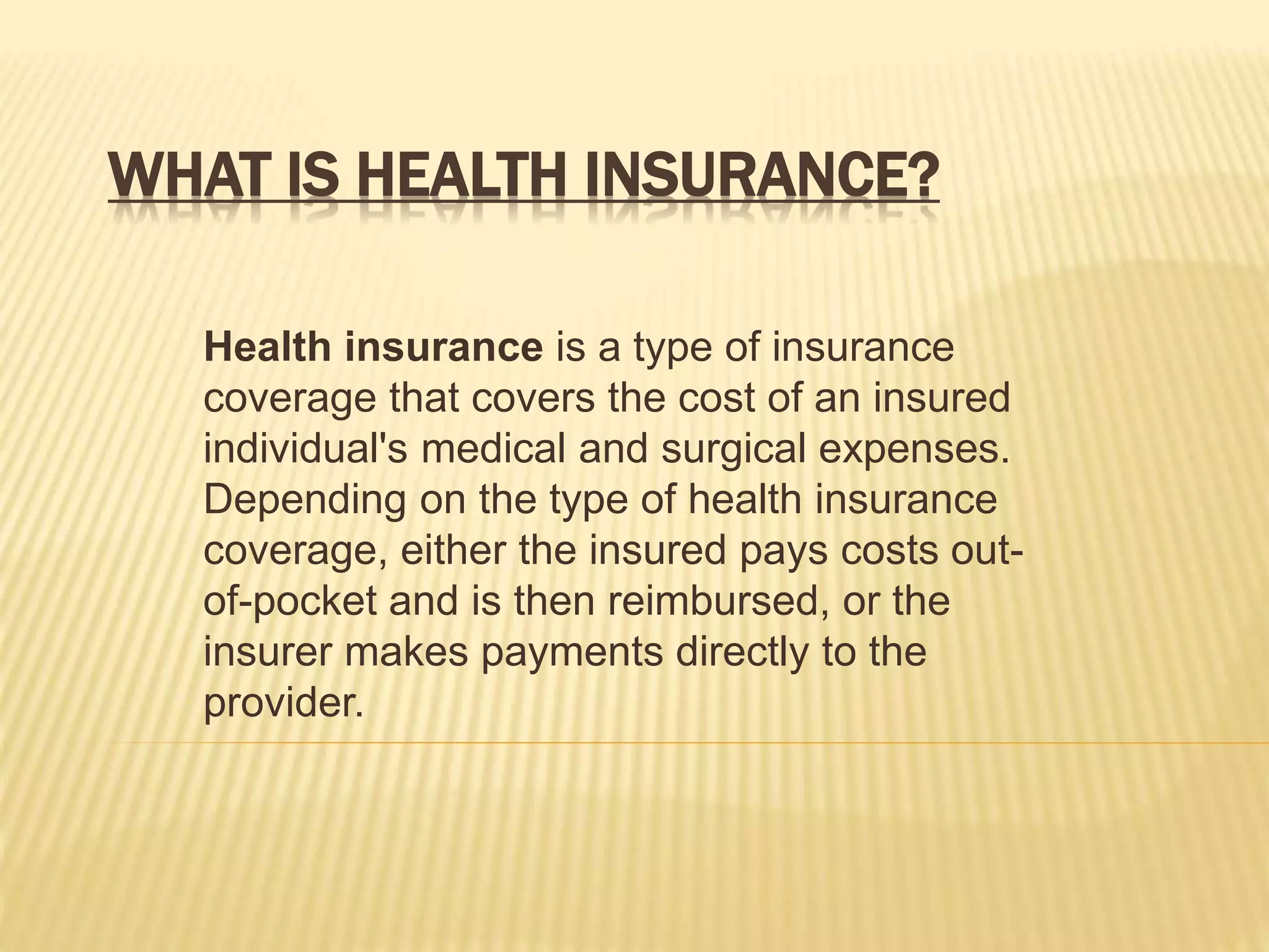 Helth insurance | PPT