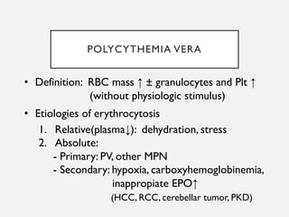 Polycythemia vera+ Myelofibrosis | PDF