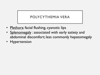 Plethora In Polycythemia Vera