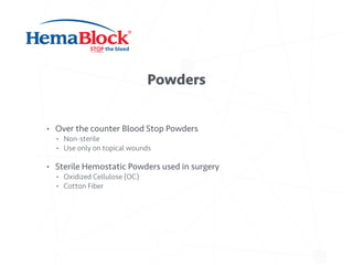 HemaBlock Hemostatic Powder | PDF