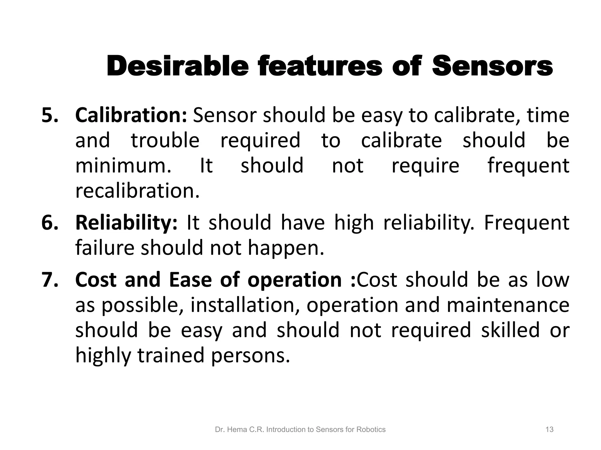 Introduction to Sensors for Robotics | PDF
