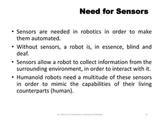 Introduction to Sensors for Robotics | PDF