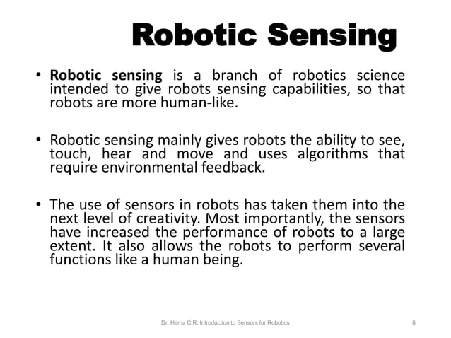 Introduction to Sensors for Robotics | PDF