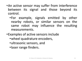 Introduction to Sensors for Robotics | PDF