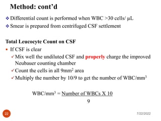 Hema I Chapter 14 CSF.ppt