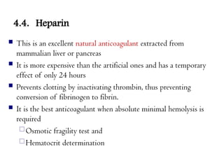 Hema I Chapter 4_Anticoag.ppt for Medical laboratory | PPT