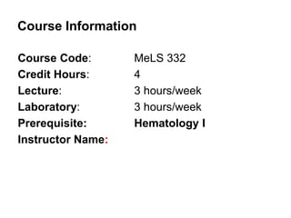 Hema II Chapter 1 Hema I overview_AT.ppt