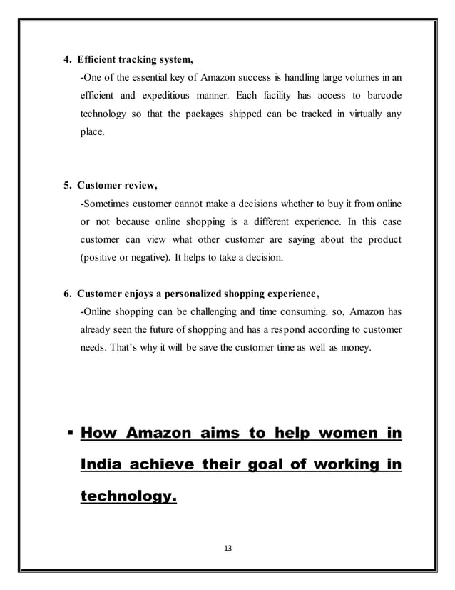 PROJECT REPORT ON AMAZON !! | DOCX | Internet | Computing