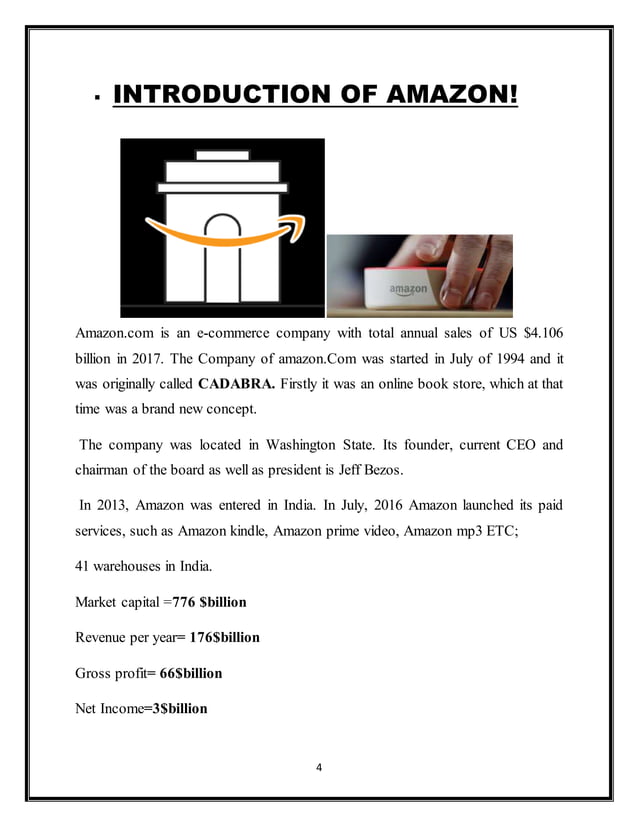 PROJECT REPORT ON AMAZON !! | DOCX | Internet | Computing