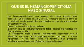 Hemangiopericitoma nasosinusal en un canino | PDF