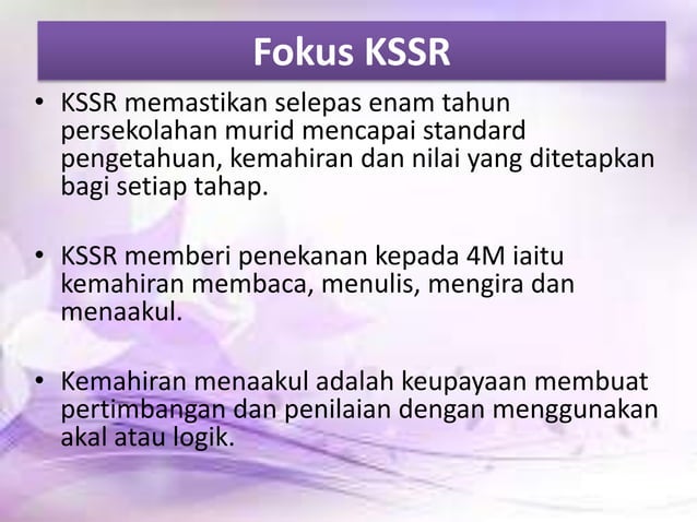 Kurikulum KBSR dan KSSR | PPTX