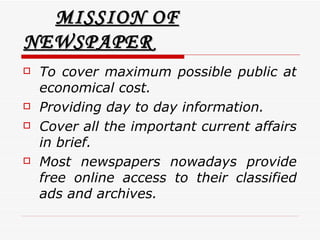 INTERNET THE DEATH OF NEWSPAPERS | PPT