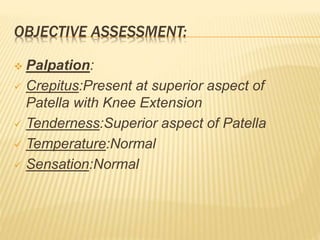 Patellofemolar Osteoarthritis and its Management | PPT