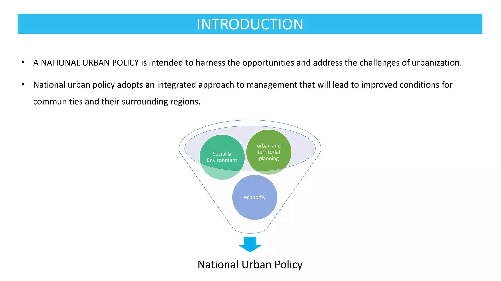 National Urban Policy | PDF | Environmental Services Industry | Industries