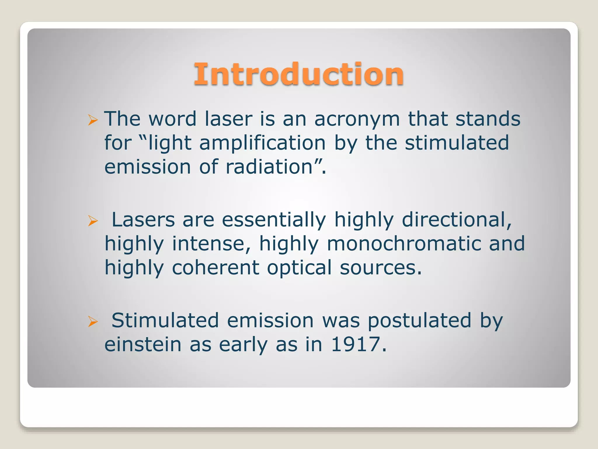 lasers ppt | PPTX