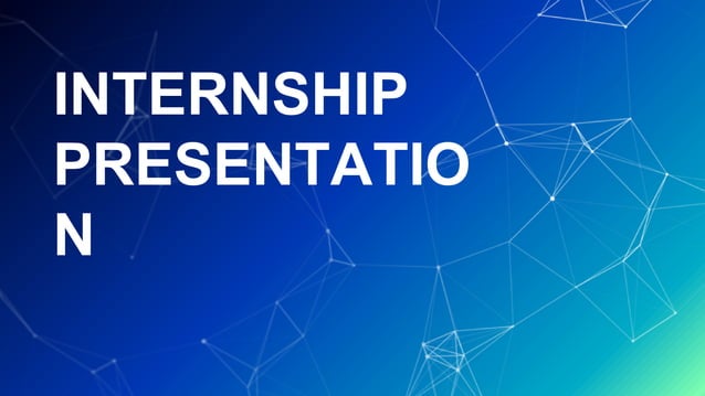 Internship Presentation 1 Web Developer | PPTX | Web Development | Internet