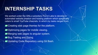 Internship Presentation 1 Web Developer | PPTX