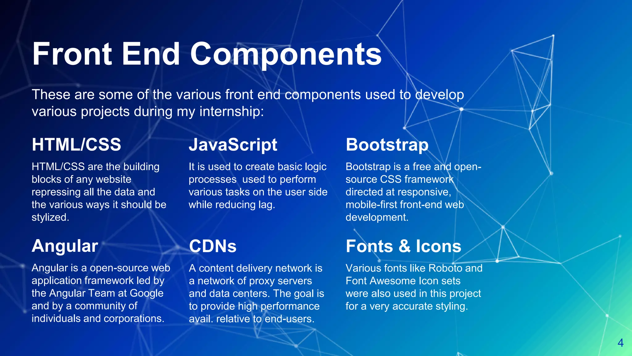 Internship Presentation 2 Web Developer | PPTX | Cloud Computing | Internet
