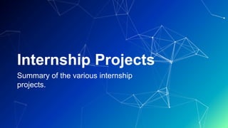 Internship Presentation 2 Web Developer | PPTX