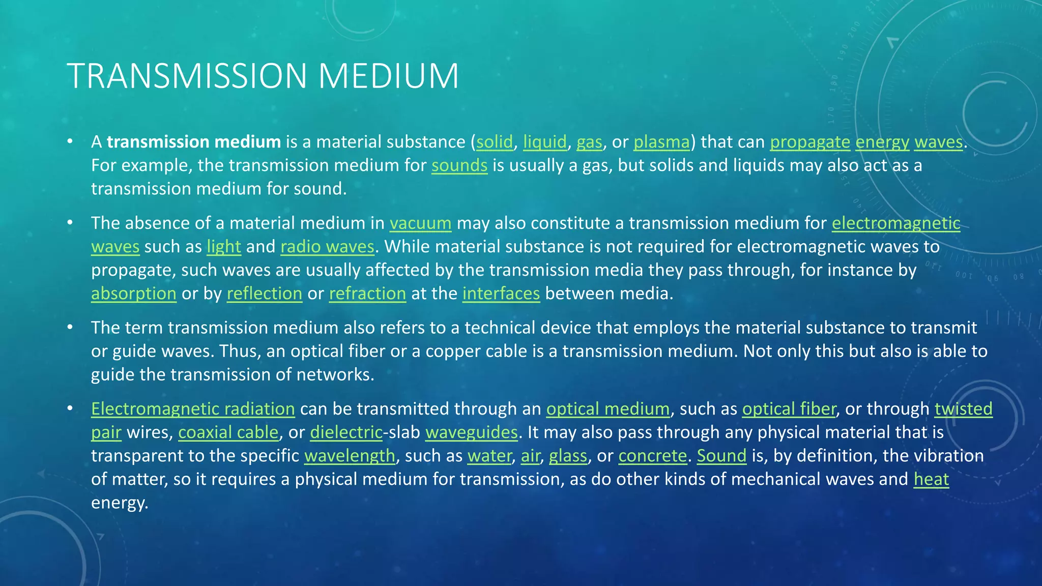 Transmission Media | PPTX