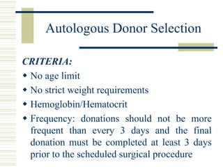 HEMAPHERESIS DONOR SELECTION in blood banking.ppt