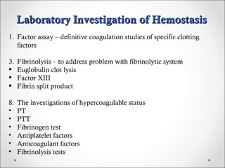 Hema practical 03 coagulation | PPT
