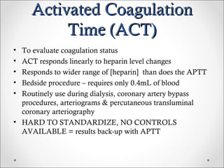 Hema practical 03 coagulation | PPT